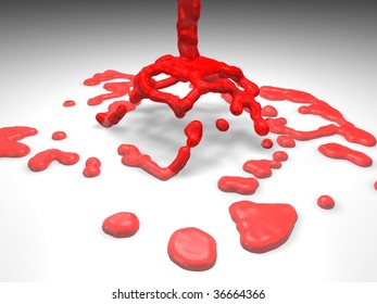 3d Paint Splash Illustration Render 스톡 일러스트 36664366 | Shutterstock