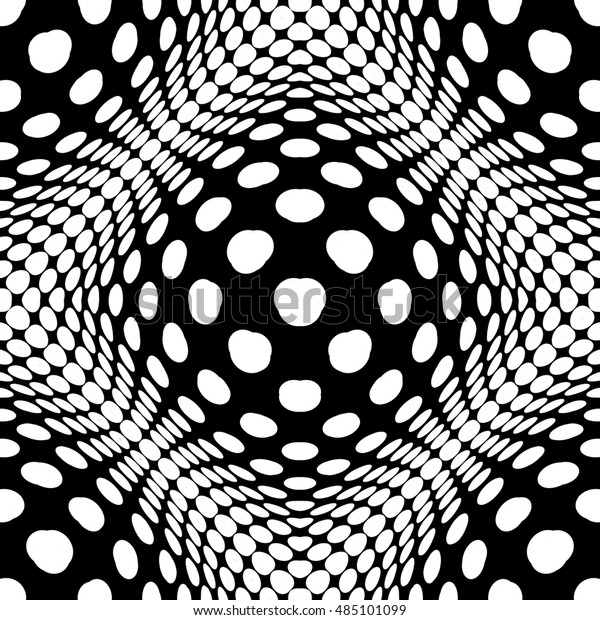 3d Pattern Mosaic Squares Bulging Distortion Stock Illustration ...