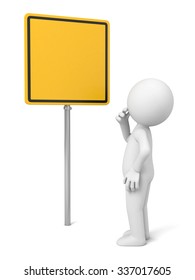 3d People Man Person Sign Board 스톡 일러스트 344491151 | Shutterstock