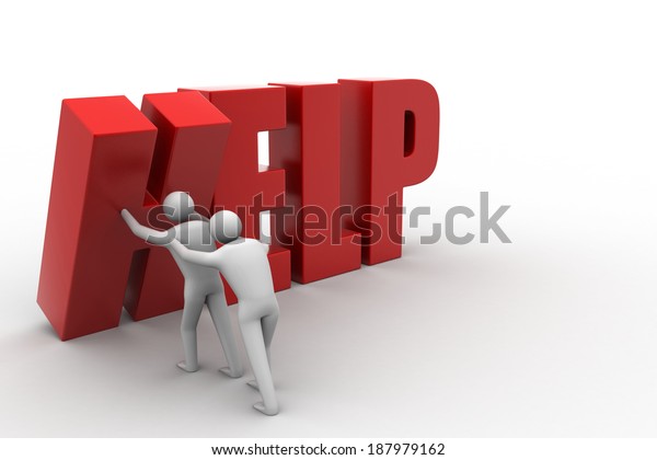 3d People Help Text Stock Illustration 187979162 | Shutterstock