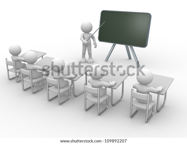 3d People Men Person Pointer Hand Stock Illustration 109892207