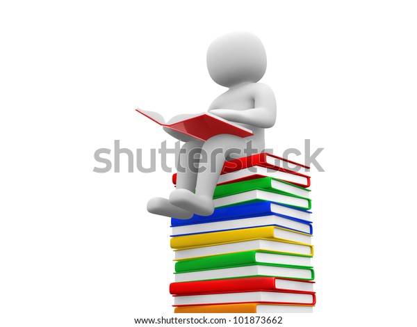 3d People Reading Book 3d Render 스톡 일러스트 101873662 | Shutterstock