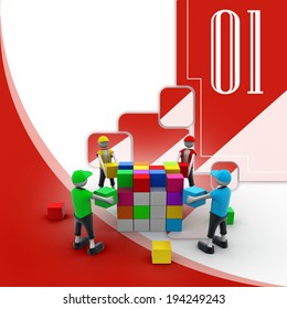 3d People Teamwork Stock Illustration 194249243 | Shutterstock