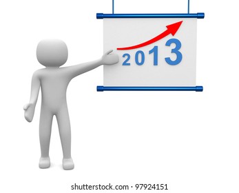 3d Person Presenting Plan 3d Render 库存插图 97924151 | Shutterstock