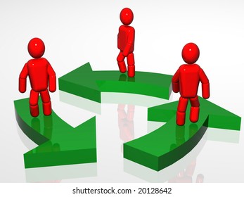 3d People Chart 3d Image Isolated 스톡 일러스트 292842350 | Shutterstock