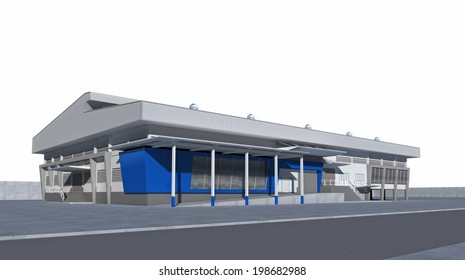3d Perspective Rendering Exterior Building Stock Illustration 198682988 ...