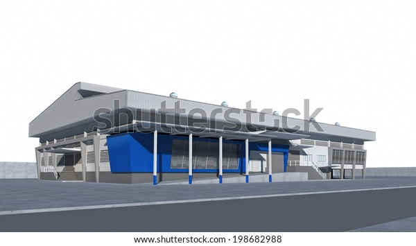 3d Perspective Rendering Exterior Building Stock Illustration 198682988 ...