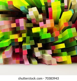 3d Pixel Background Stock Illustration 70383943 | Shutterstock