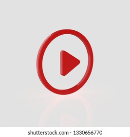 3d Play Button 3d Illustration Stock Illustration 1330656770 | Shutterstock