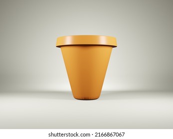 3d Pot Realistic Front View 3d Stock Illustration 2166867067 | Shutterstock