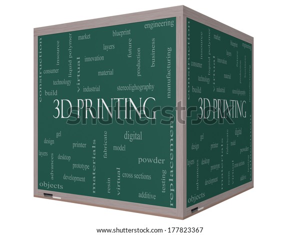3d Printing Word Cloud Concept On Stock Illustration 177823367 ...