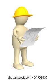 3d Puppet Builder Sketch Stock Illustration 34902640 | Shutterstock