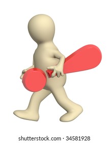 3d Puppet Holding Question Mark: ภาพประกอบสต็อก 34581931 | Shutterstock