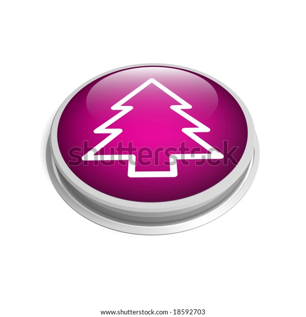 3d Purple Tree Button 스톡 일러스트 18592703 | Shutterstock
