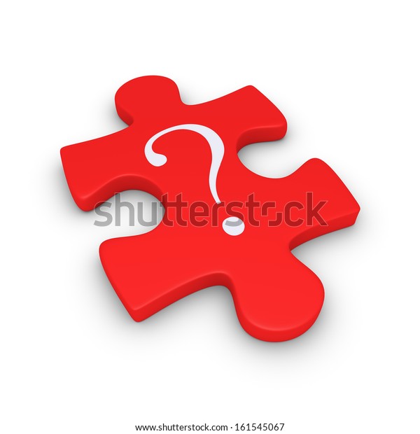3d Puzzle Piece Question Mark Symbol Stock Illustration 161545067 ...