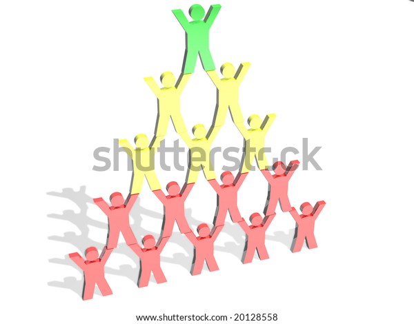 3d Pyramid Men Stock Illustration 20128558 | Shutterstock