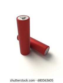 3d Realistic Render Aa Red Alkaline 스톡 일러스트 680363605 | Shutterstock