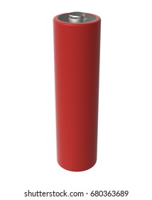3d Realistic Render Aa Red Alkaline Stock Illustration 680363689 ...