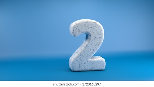 Volumetric Construction Foam Number 2 Isolated Stock Illustration ...