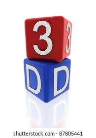 3d Red Blue Cubes Stock Illustration 87805441 | Shutterstock