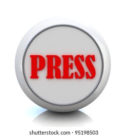 3d Red Button Text Press Set Stock Illustration 95198503 | Shutterstock