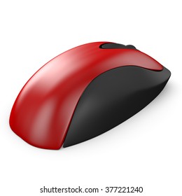3d Red Computer Mouse Isolated On Stock Illustration 377221240 ...