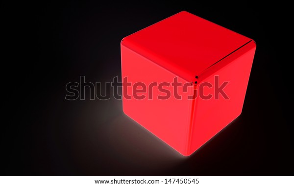 3d Red Cube Box Model Isolated Stock Illustration 147450545 | Shutterstock
