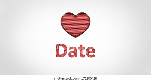 3d Red Heart Text Stock Illustration 175199891
