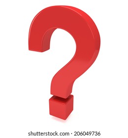3d Red Question Mark Isolated On 스톡 일러스트 206049736 | Shutterstock