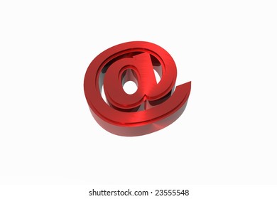 3d Red Symbol Render On White 스톡 일러스트 23555548 | Shutterstock