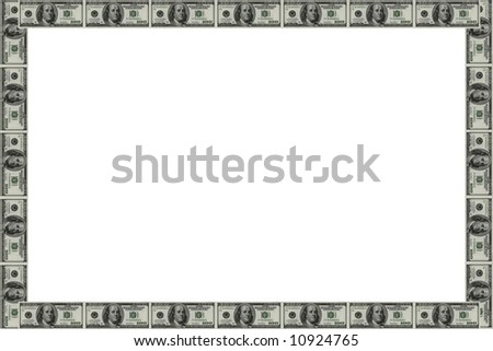 3 D Render 100 Dollar Bill Frame Stock Illustration 10924765 - Shutterstock