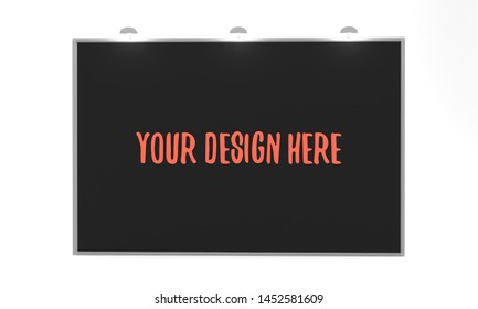 3d Render 2x3 Backdrop Mockup Realistic Stock Illustration 1452581609 ...