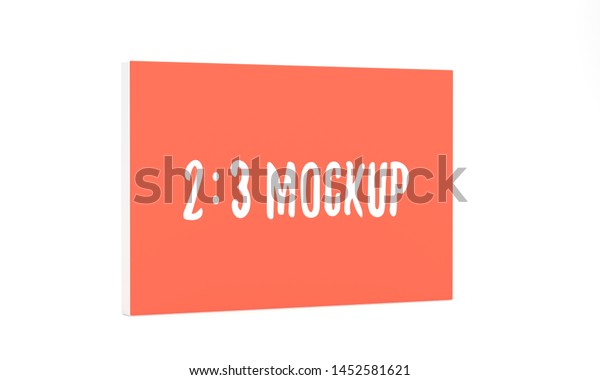 3d Render 2x3 Backdrop Mockup Realistic Stock Illustration 1452581621