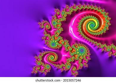 Abstract Fractal Patterns Shapes Infinite Universemysterious Stock ...