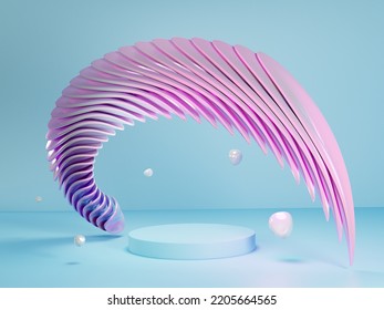 3d Render Abstract Arc Futuristic Style Stock Illustration 2205664565 ...