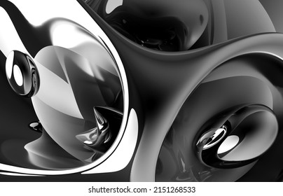 3d Render Abstract Art 3d Background Stock Illustration 2151268533 ...