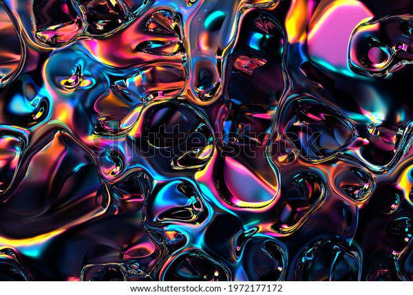3d Render Abstract Art 3d Background Stock Illustration 1972177172