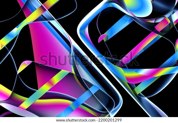 3d Render Abstract Art 3d Background Stock Illustration 2200201299 ...