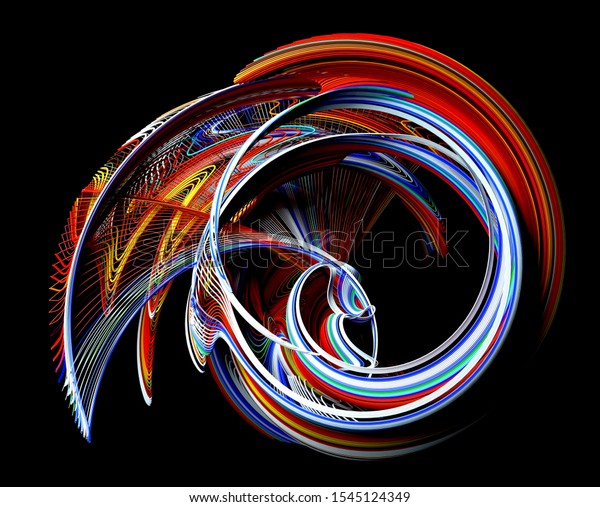 3d Render Abstract 3d Art Object Stock Illustration 1545124349 ...