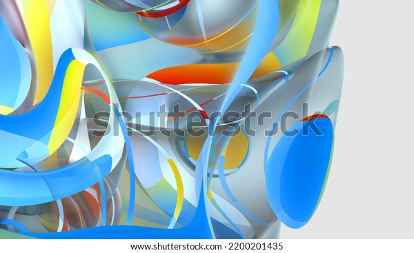 3d Render Abstract Art Surreal 3d Stock Illustration 2200201435 ...