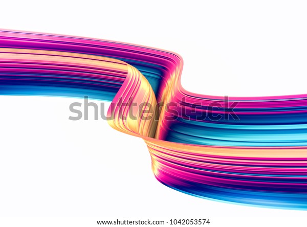 3d Render Abstract Background Colorful 90s Stock Illustration 1042053574