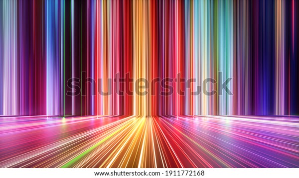 3d Render Abstract Background Colorful Spectrum Stock Illustration ...