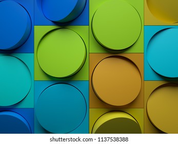 3d Render Abstract Background Made Repeatable Stock Illustration ...