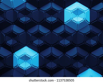 3d Render Abstract Background Made Repeatable Stock Illustration ...