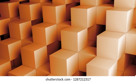 3d Render Abstract Background Made Repetitive Stock Illustration ...