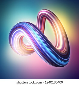 3d Render Abstract Background Modern Curved Stock Illustration ...