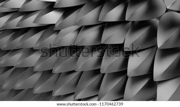 3d Render Abstract Background Spike Shapes Stock Illustration ...