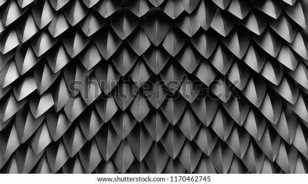 3d Render Abstract Background Spike Shapes Stock Illustration 1170462745