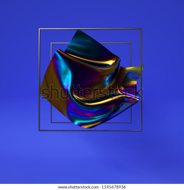 3d Render Abstract Background Unveiling Multicolor Stock Illustration ...