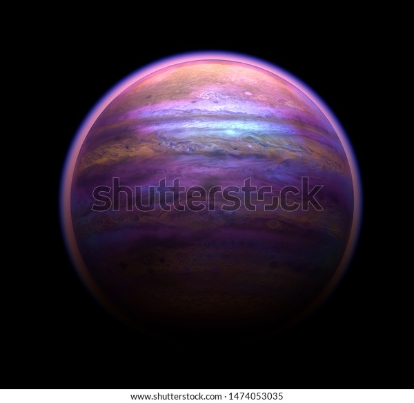 3d Render Abstract Ball Gas Giant Stock Illustration 1474053035